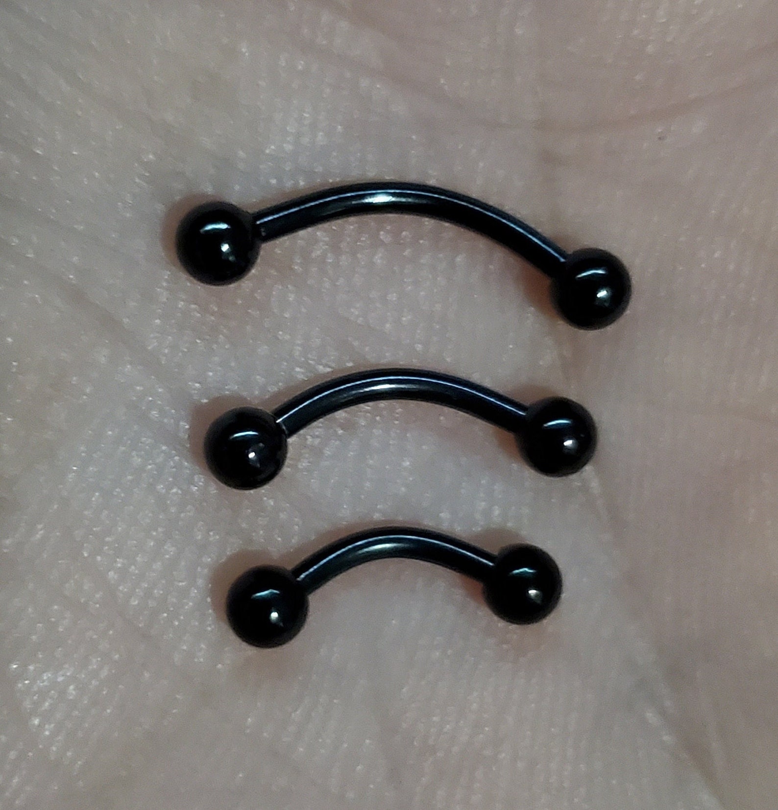 Black Curved Barbell 18g16g 14g 6mm 8mm 10mm Septum - Etsy