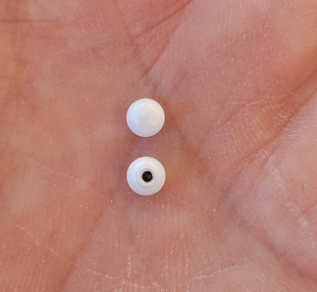 White Color Balls 18g 16g 14g Replacement Balls. Externally Threaded ...
