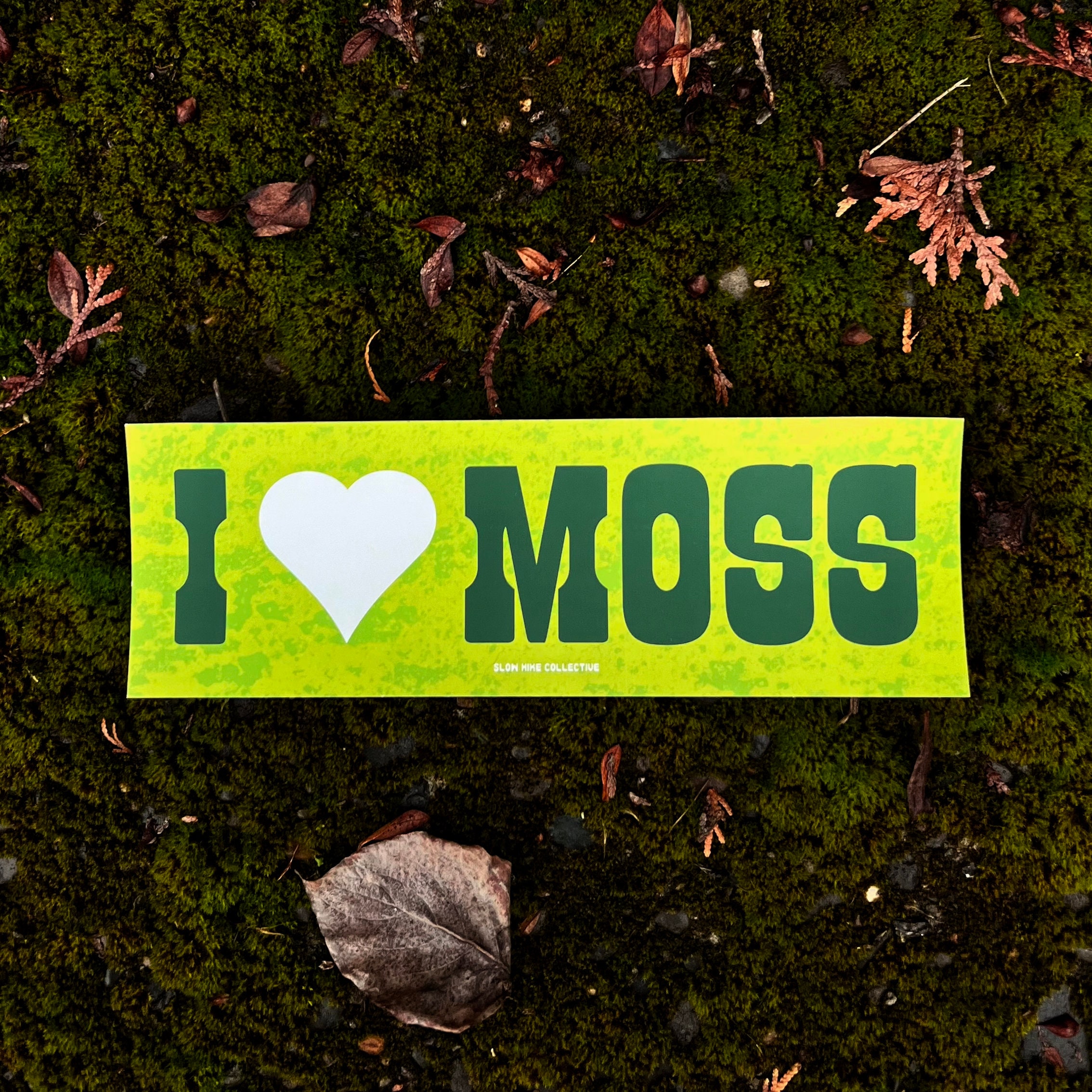 I Love Moss Bumper Sticker - Etsy