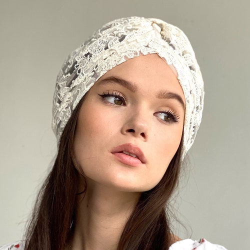 Turban Headband Women Lace Turban Hat African Head Wraps for - Etsy