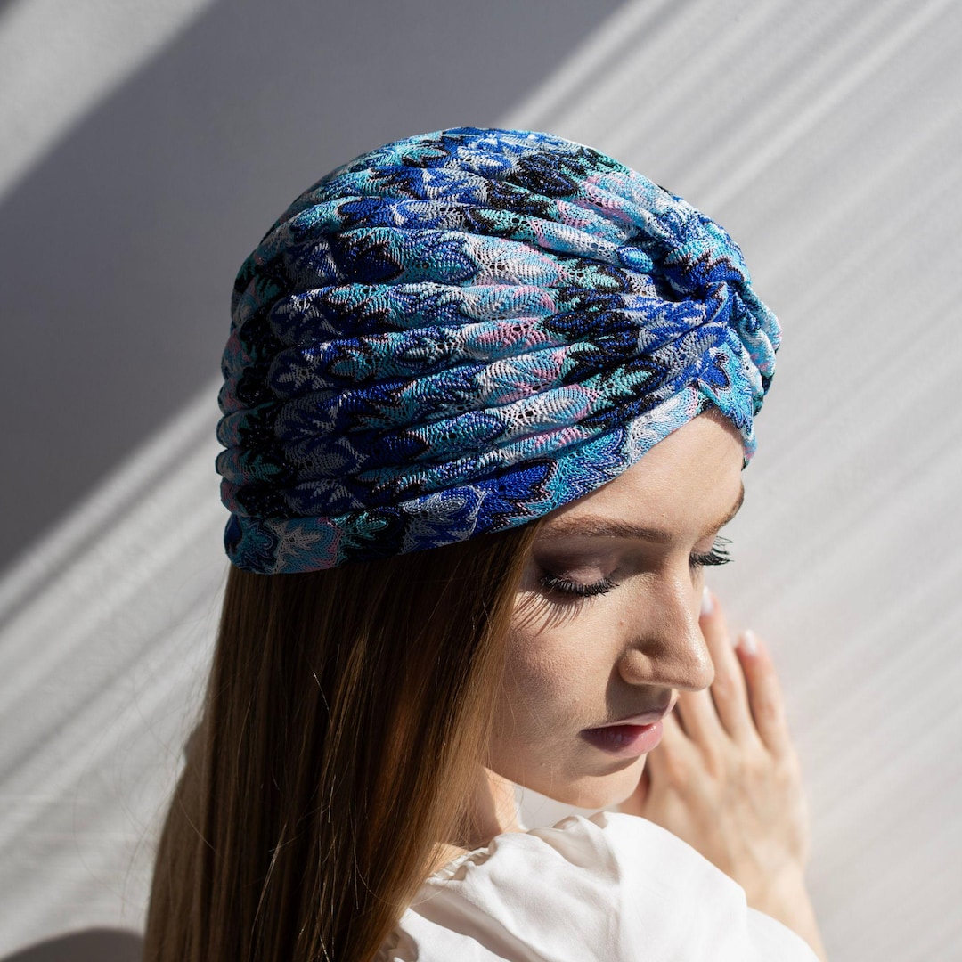 Summer Lace Turban for Women. Colorful Turban With Pattern - Etsy