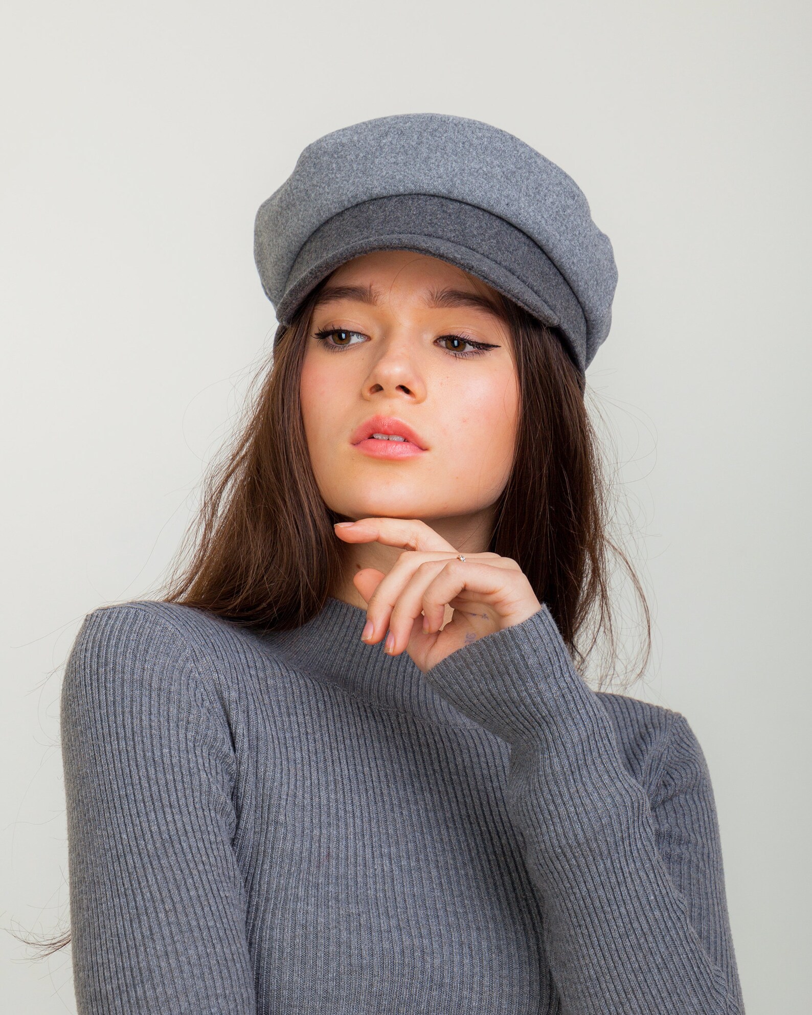 Cashmere Fiddler Cap for Women. Baker Boy Hat. Newsboy Cap - Etsy