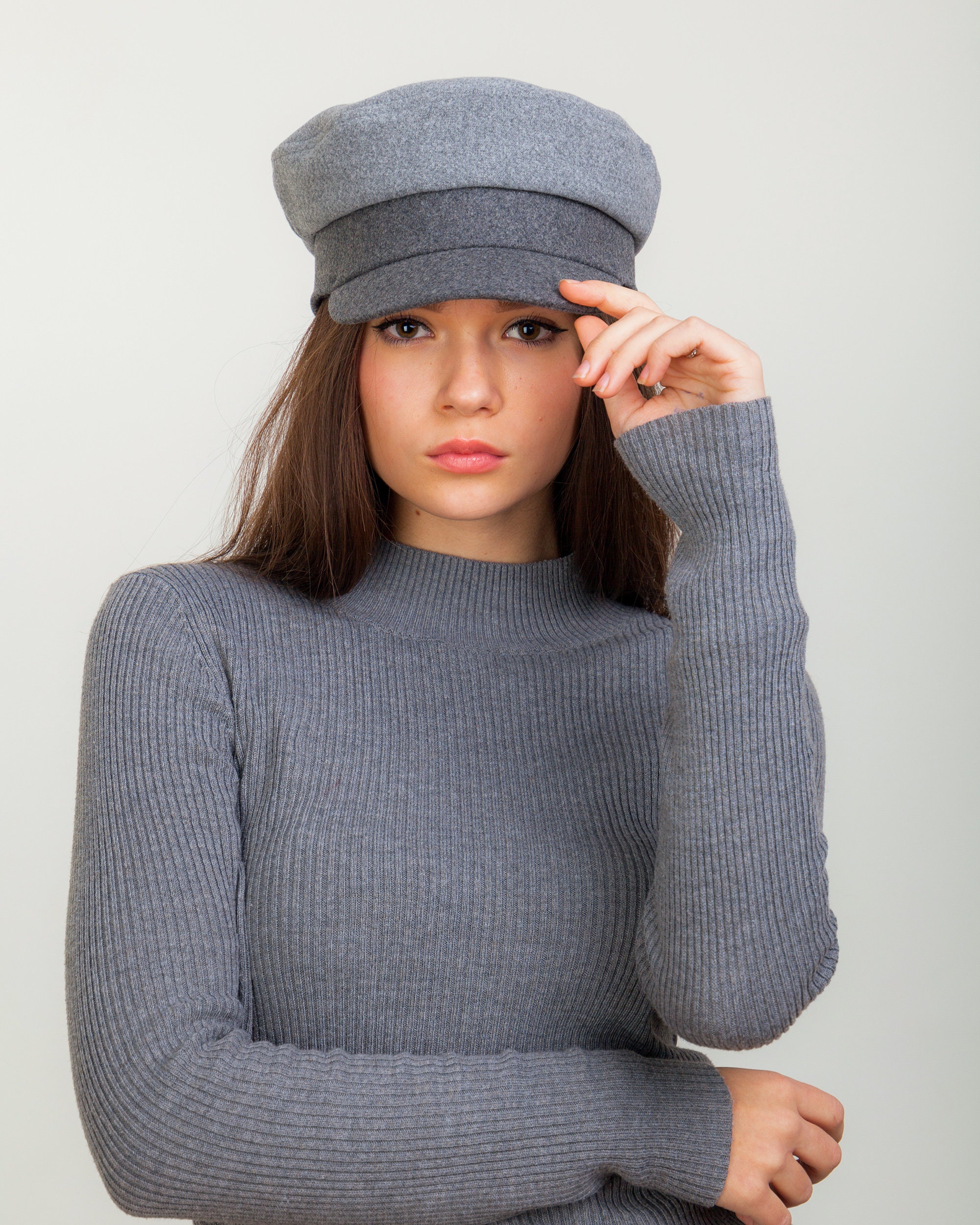 Cashmere Fiddler Cap for Women. Baker Boy Hat. Newsboy Cap - Etsy