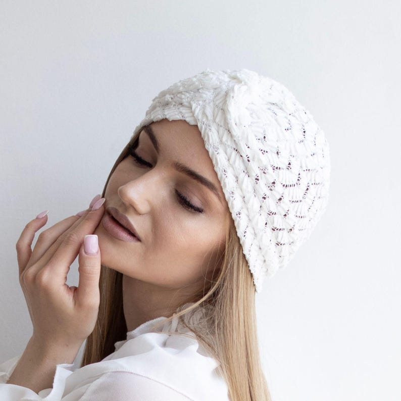 Summer Lace Turban for Women. Colorful Turban With Pattern - Etsy