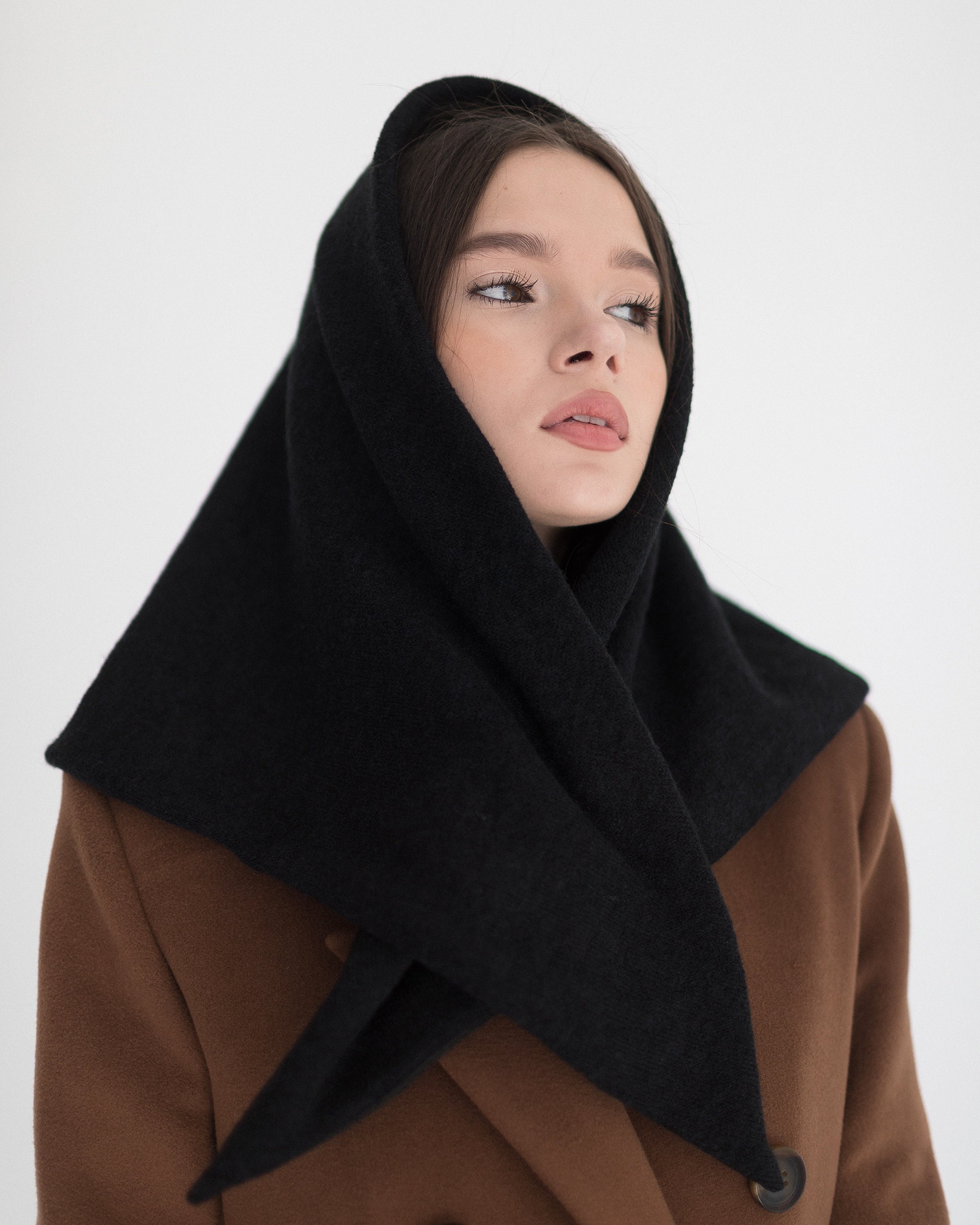 Wool Head Scarf: Elegant Winter Headscarf for Women - Etsy