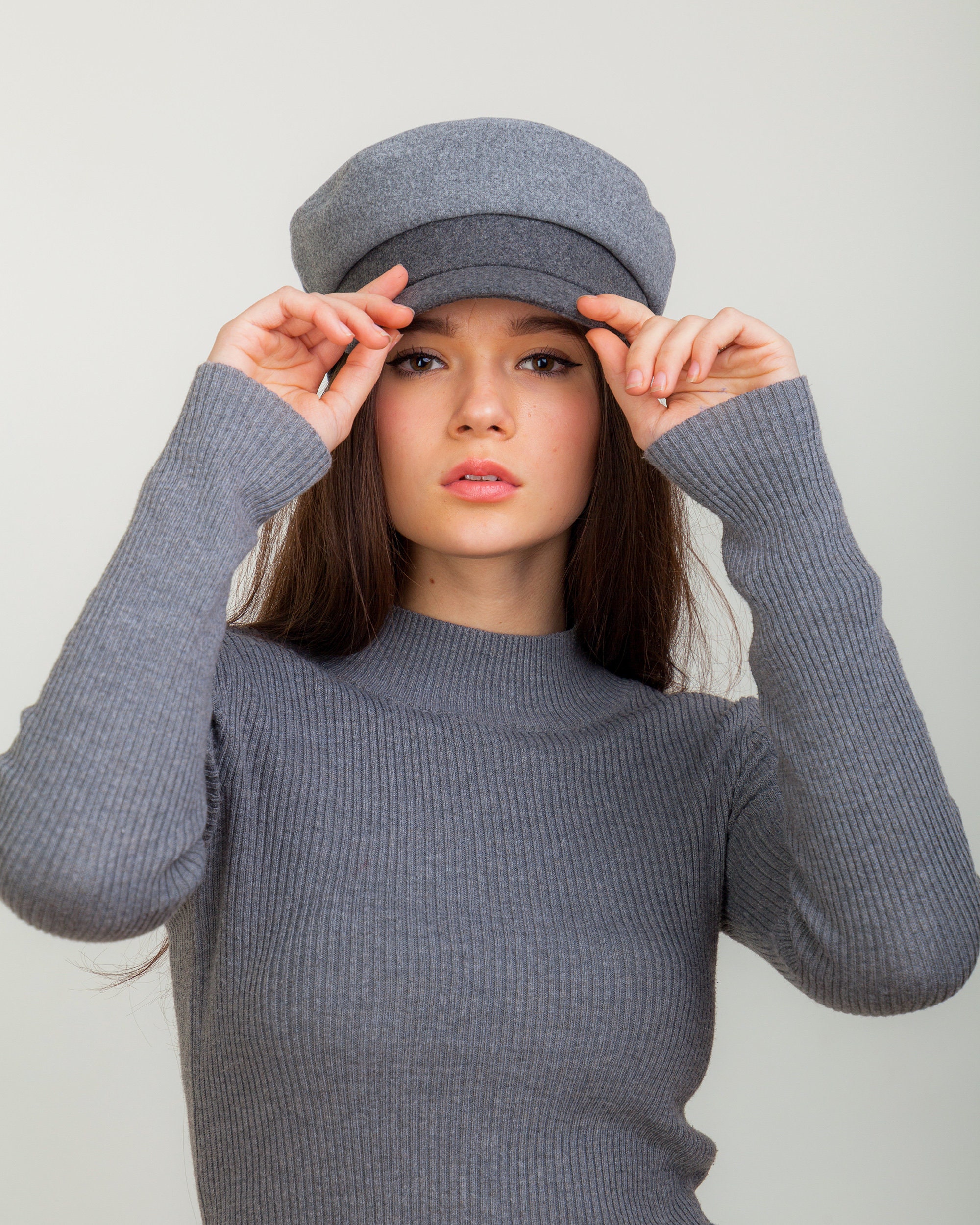 Cashmere Fiddler Cap for Women. Baker Boy Hat. Newsboy Cap - Etsy