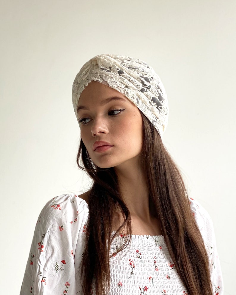 Turban Headband Women Lace Turban Hat African Head Wraps for - Etsy