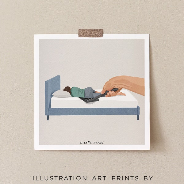 Bedroom Illustration - Etsy
