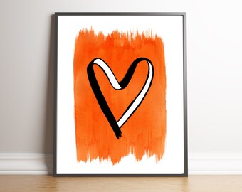 Heart poster | Etsy