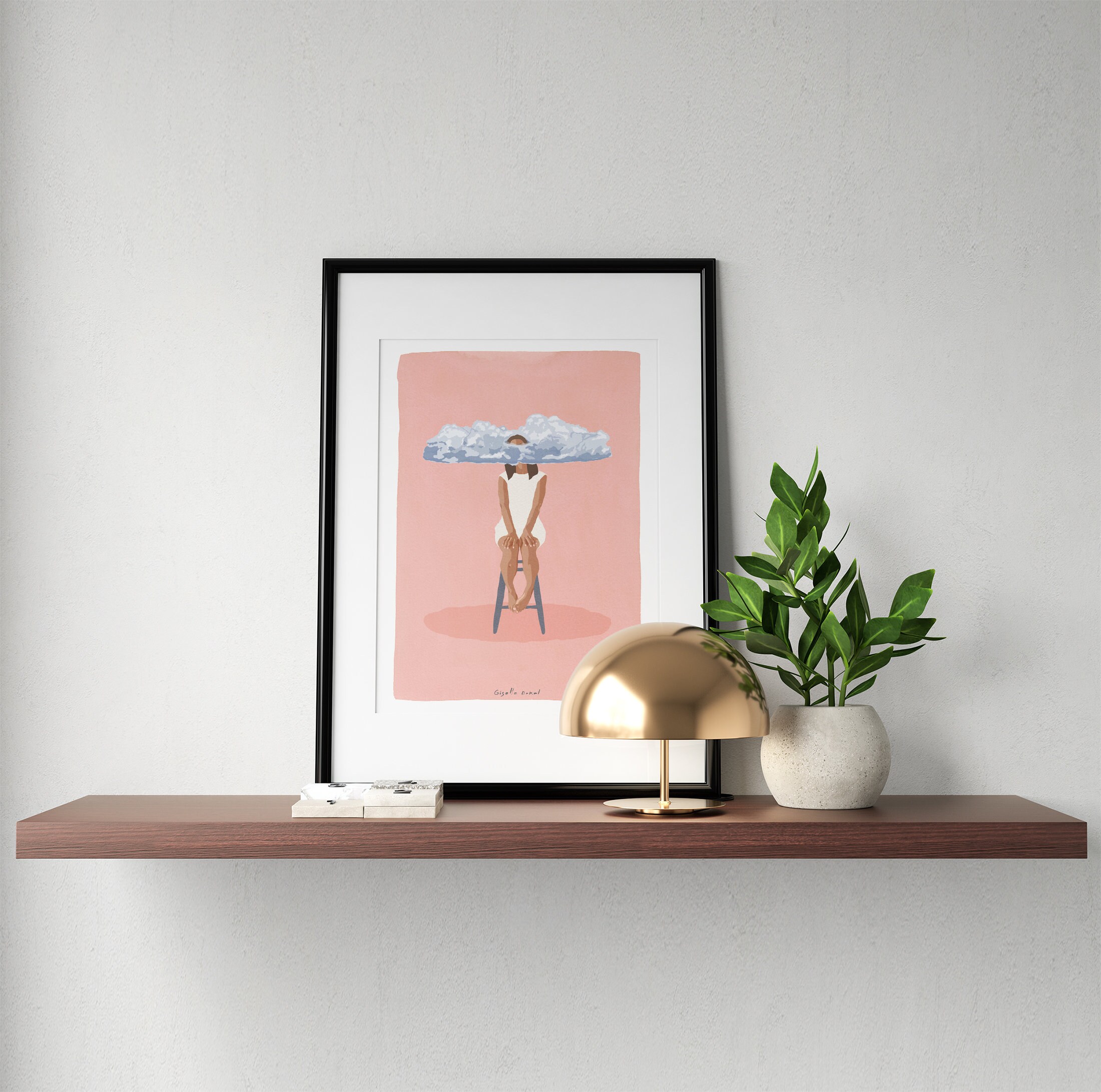 Pink Meditation Decor Zen Yoga Room Surreal Pink Fantasy - Etsy