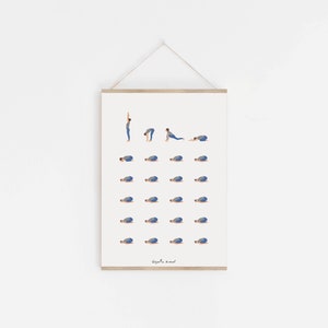 Funny Yoga Illustration Art Print, Yoga Decoration Funny Poster ...