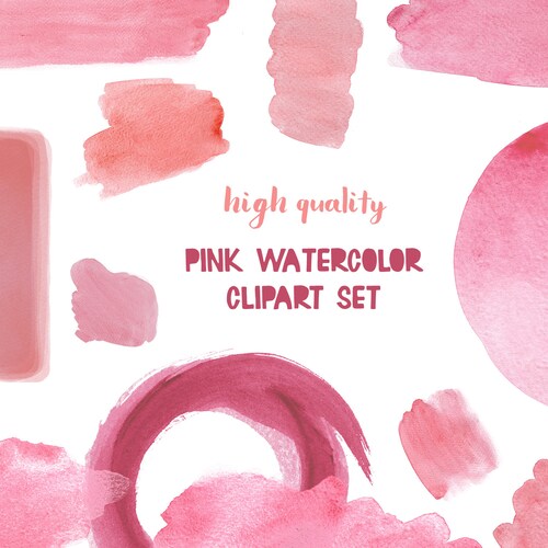 Blue Watercolor Splashes Spots Clipart Indigo Navy Clip Art - Etsy