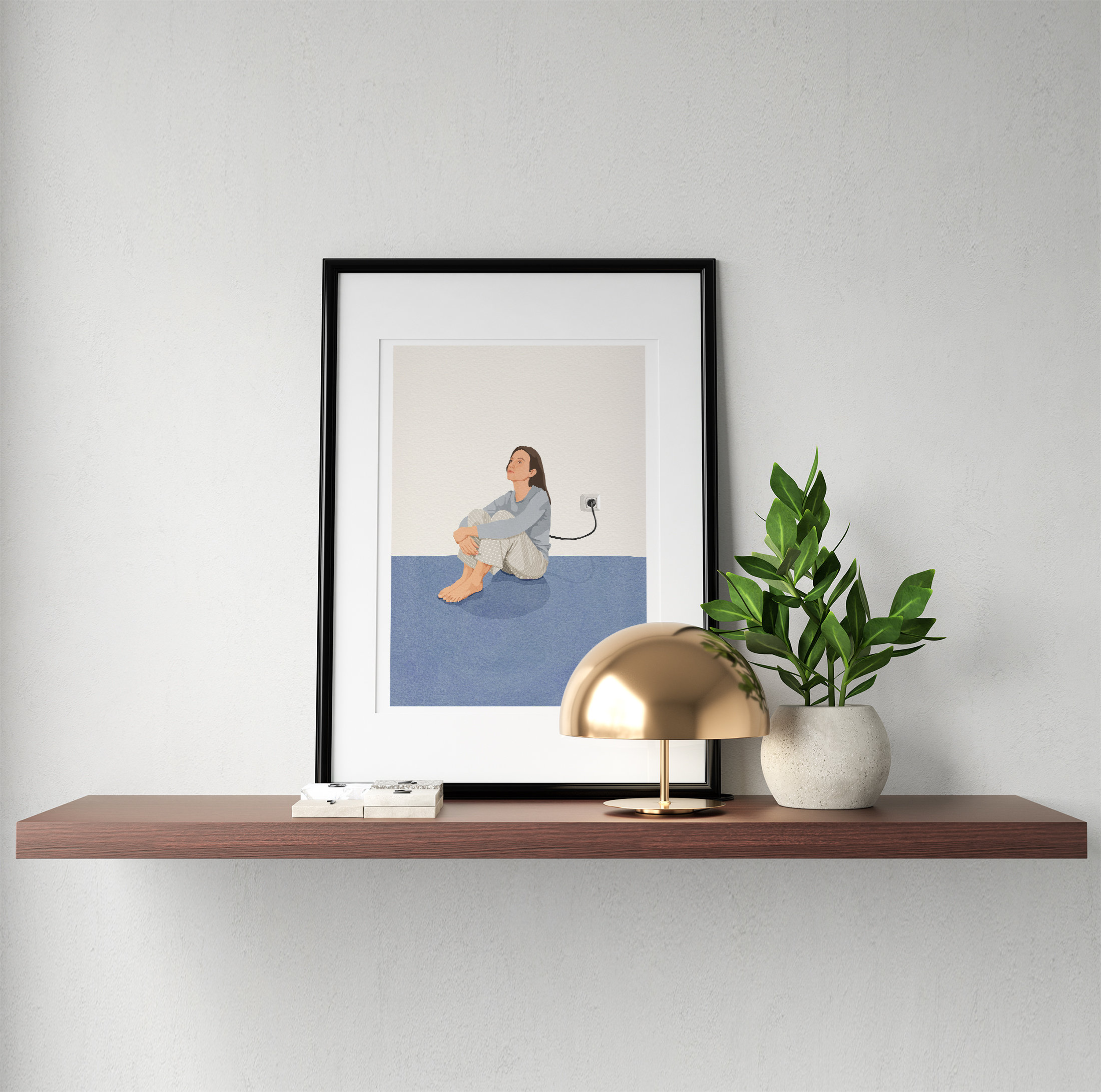 Recharge Self Care Illustration Art Print Self Care Wall Art - Etsy UK