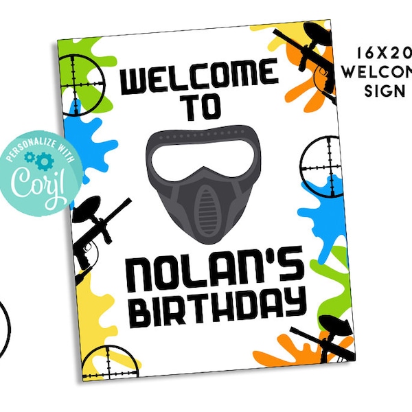 Paintball Signs - Etsy