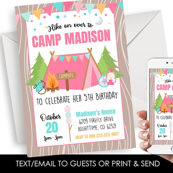 Camping Birthday - Etsy