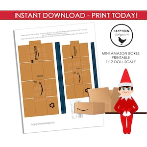 Elf Delivery Boxes Prop Printable Digital Ideas Notes Activities ...
