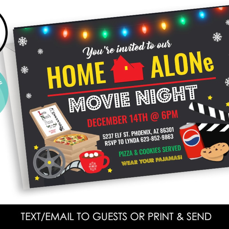 Home Alone Movie Night - Etsy