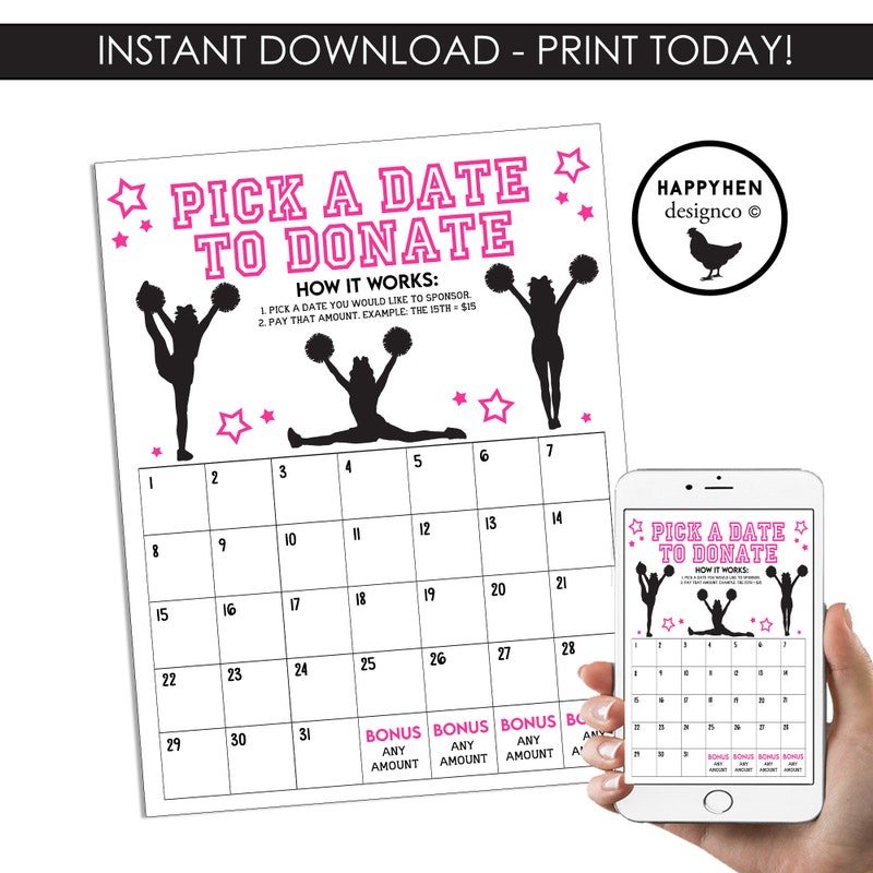 Cheer Fundraiser Template - Etsy