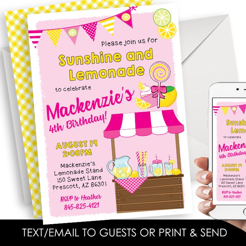 Pink Lemonade Stand - Etsy