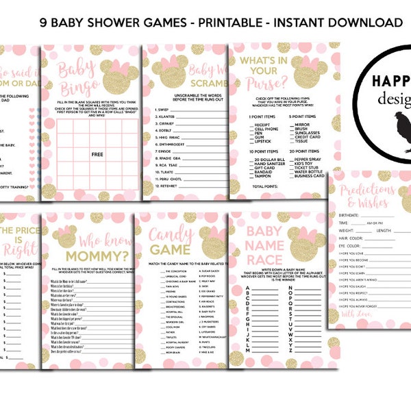 Minnie Mouse Baby Shower - Etsy