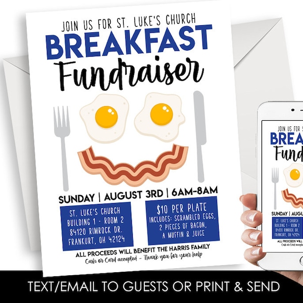 Breakfast Flyer - Etsy