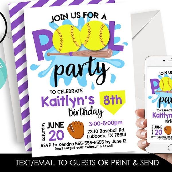 Softball Party - Etsy