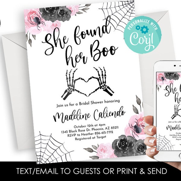 She Found Her Boo Invitation - Etsy