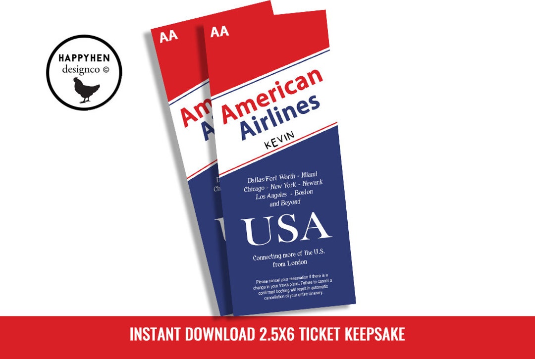 Home Alone Gift Idea Bookmark Plane Keepsake Ticket Printable Instant ...