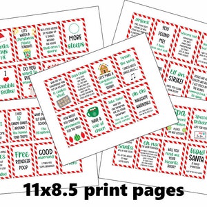 Elf Notes Printable Christmas Digital Instant Download 2x3 Small Size ...
