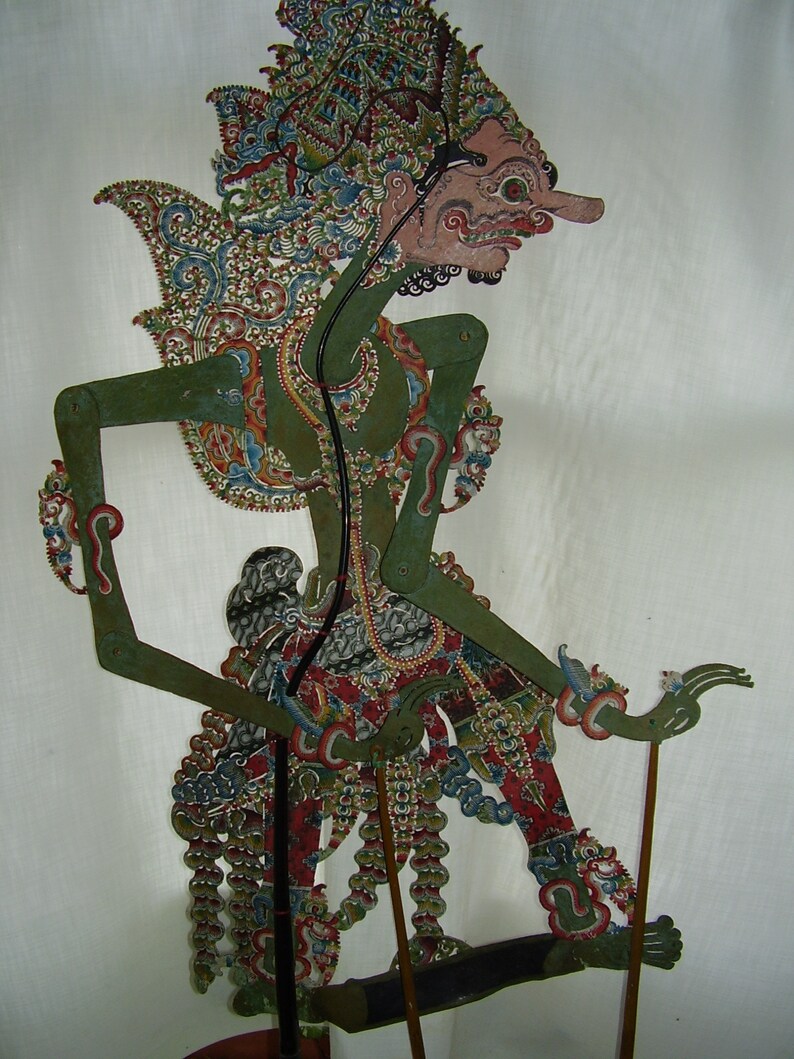 Wayang Kulit Javanese Indonesia Shadow Puppet : Raja Sabrang - Etsy