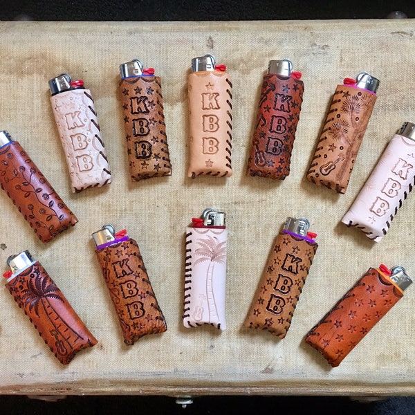 Leather Lighter Cover - Etsy