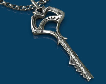 Emerald Key Pendant - Etsy