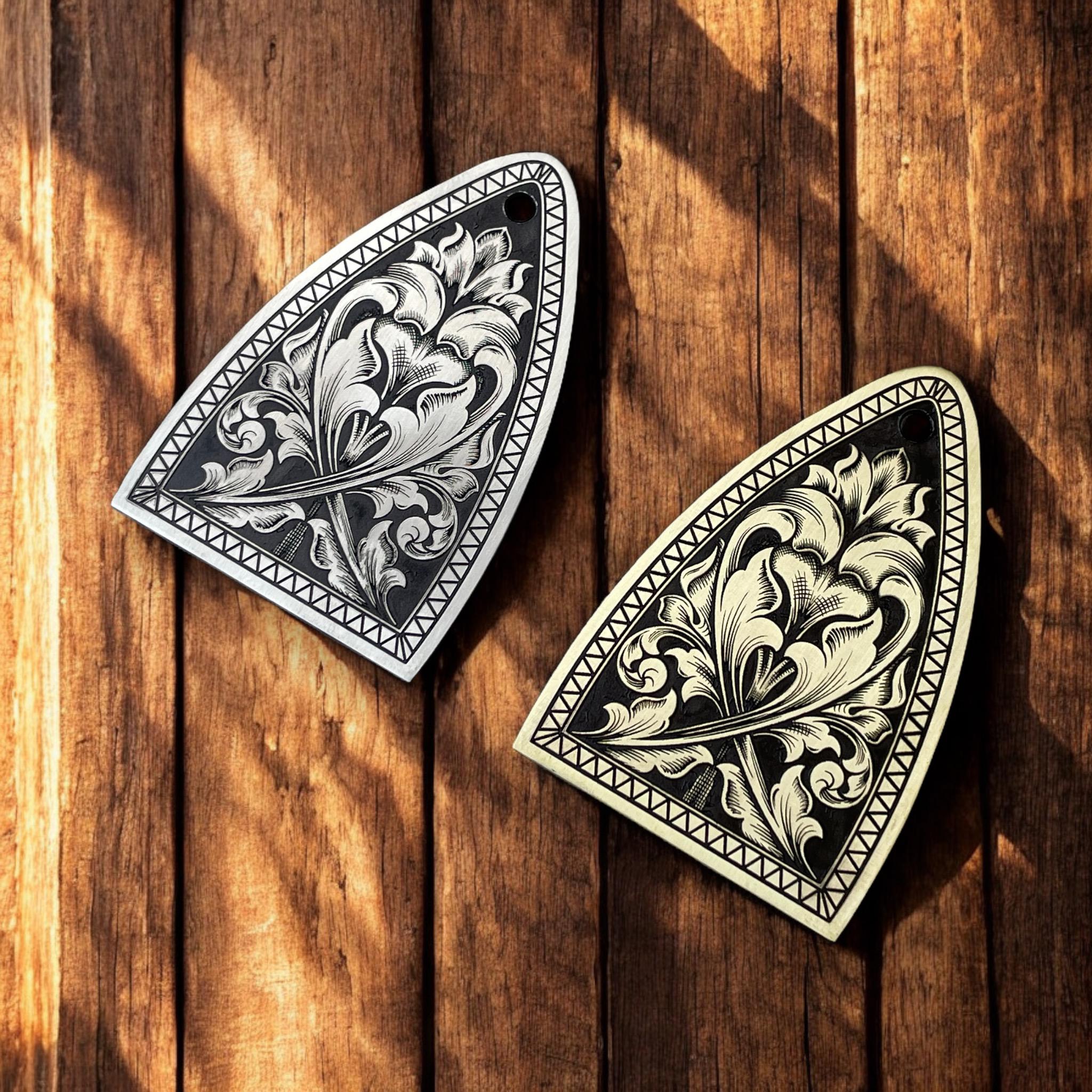 Paul Reed Smith (PRS) Truss Rod Cover - Laser Engraved Scrollwork With ...
