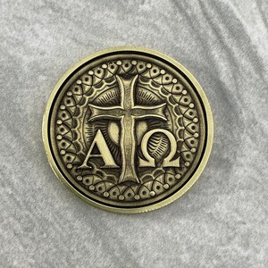 Challenge Coin Alpha and Omega Revelation 1:8 - Etsy