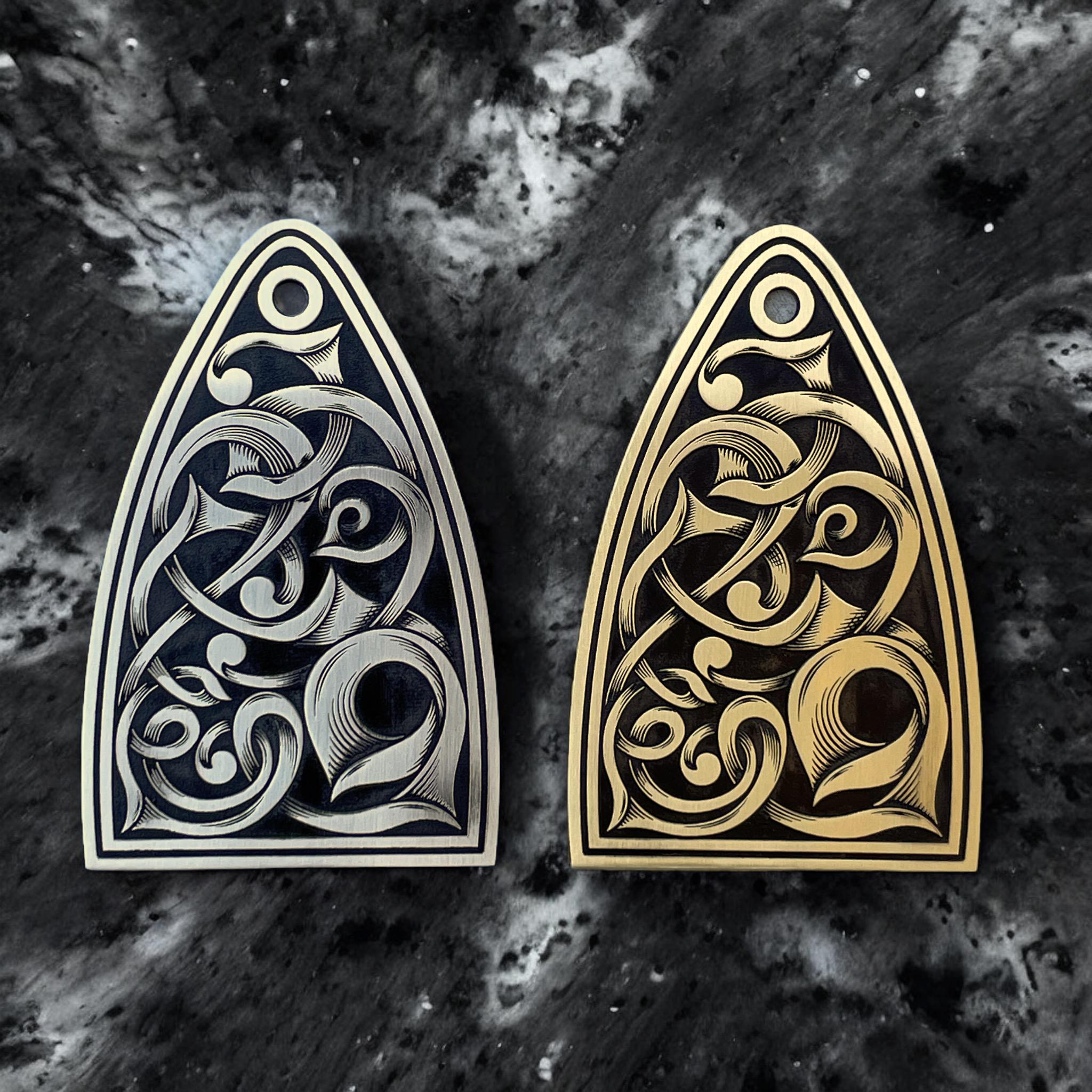 PRS Decorative Truss Rod Cover - Deep Engraved Norse Design - Etsy