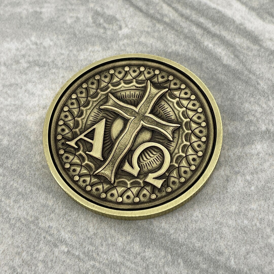 Challenge Coin Alpha and Omega Revelation 1:8 - Etsy