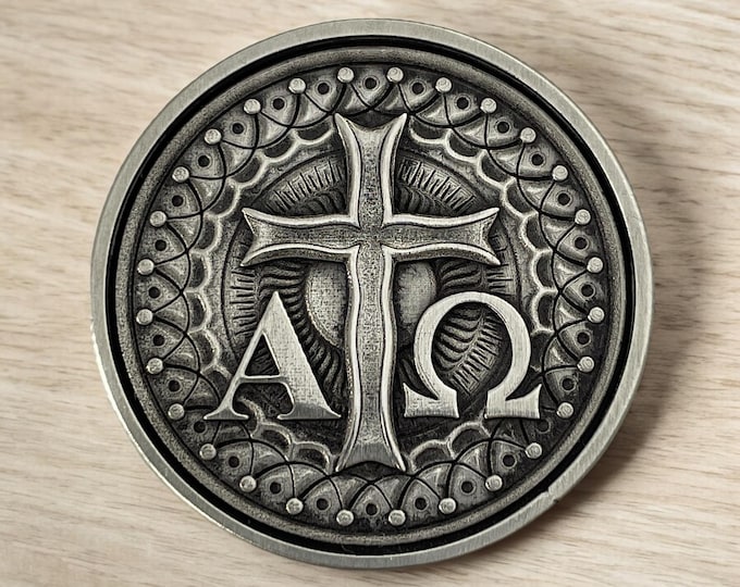 Challenge Coin - Alpha and Omega - Revelation 1:8 - Etsy
