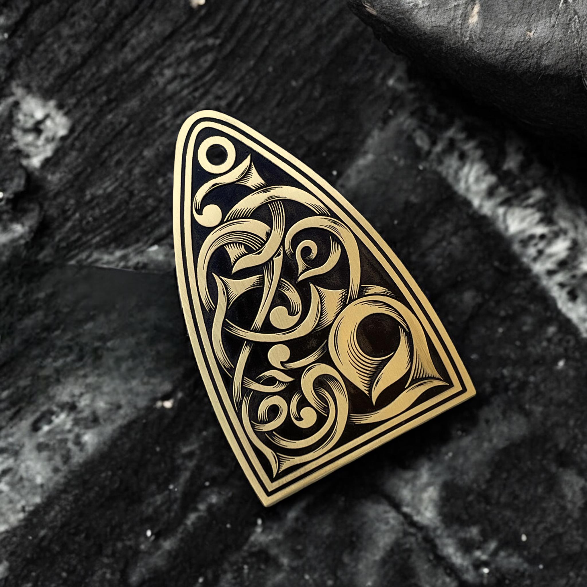 PRS Decorative Truss Rod Cover - Deep Engraved Norse Design - Etsy