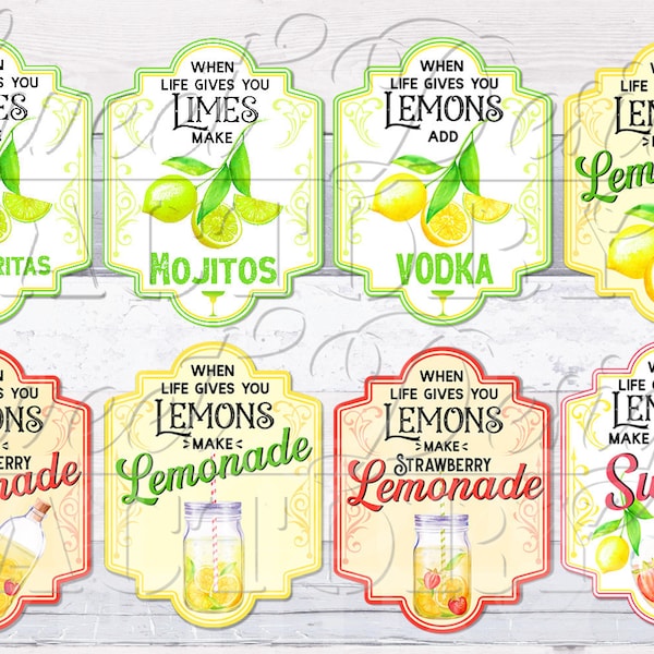 Lemonade Labels - Etsy
