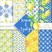 Watercolor Lemon Paper Pack Citrus Digital Paper Lemon - Etsy