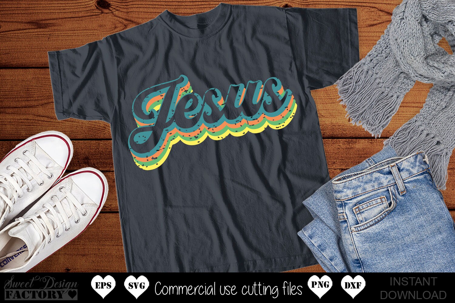 Jesus SVG Design retro svg 80s Vintage Svg Retro jesus | Etsy