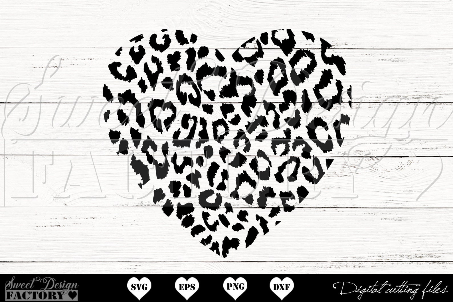 Leopard Heart SVG, Leopard Pattern SVG Files, Cheetah Print Svg ...