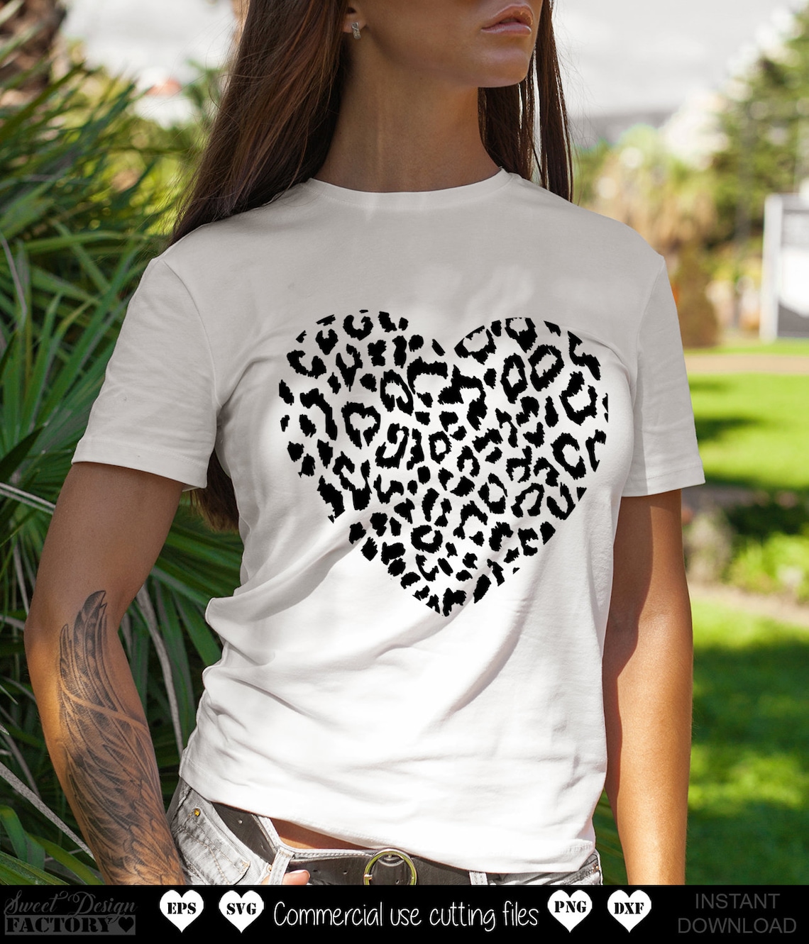 Leopard Heart SVG Leopard Pattern SVG Files Cheetah Print - Etsy