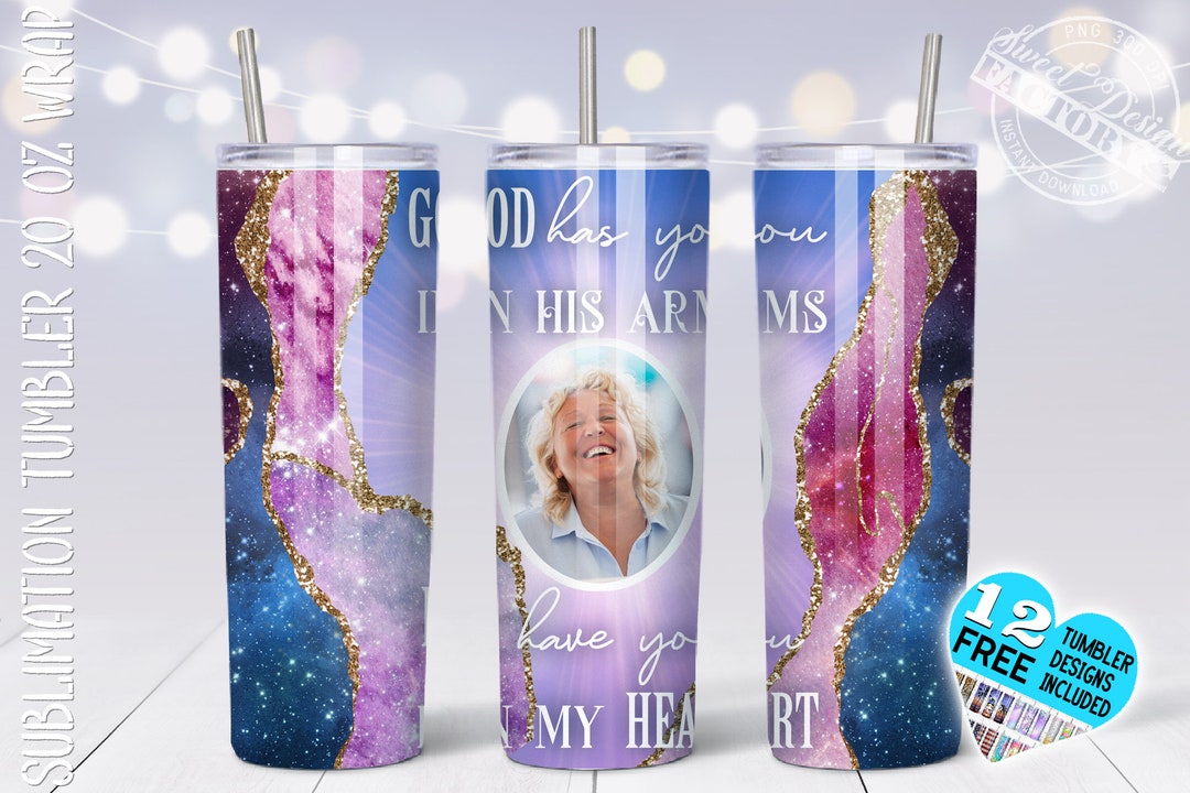 Memorial Tumbler Png, Sympathy Gift 20oz Skinny Sublimation ...