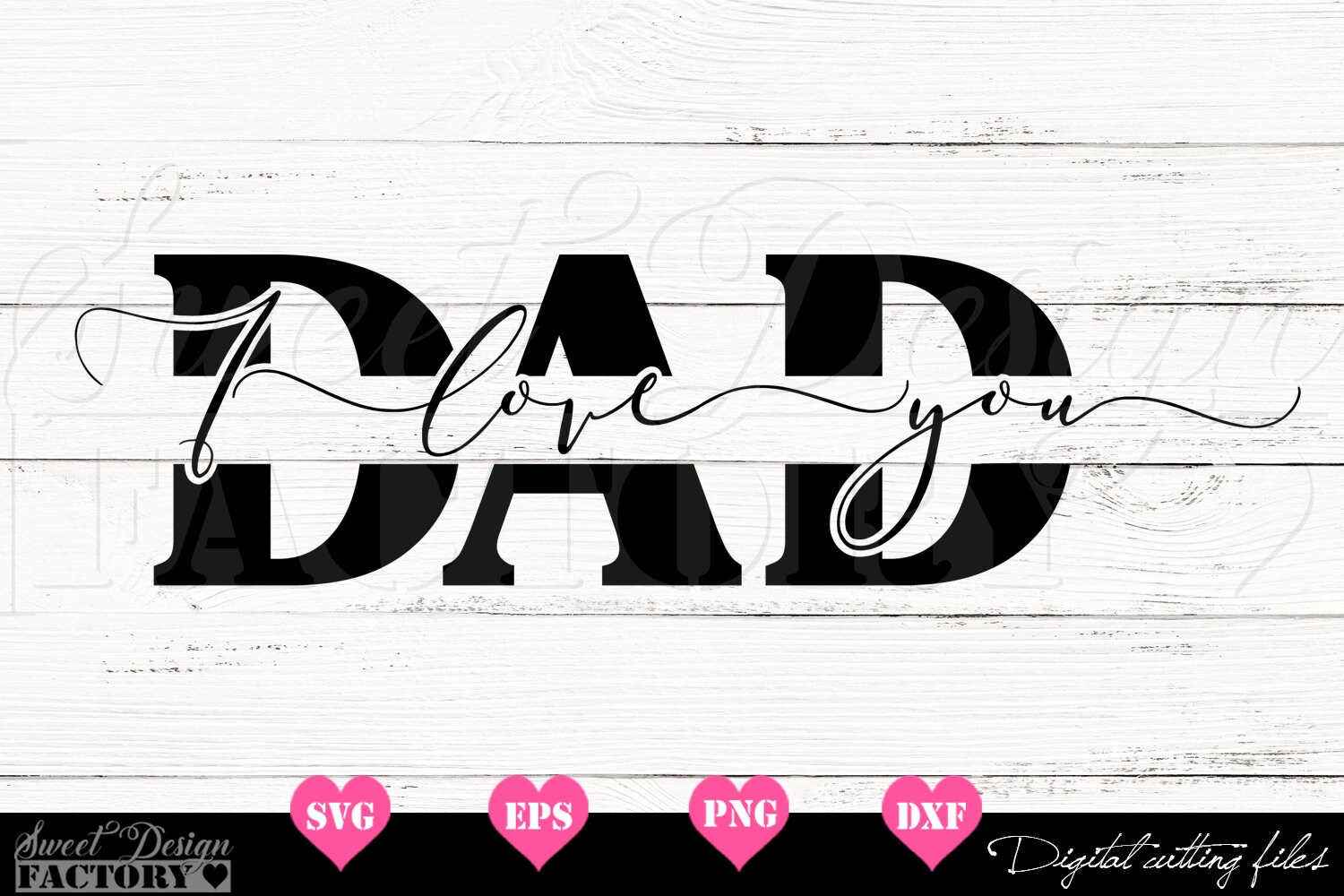 Dad svg love dad svg dad split svg dad clipart Father svg | Etsy