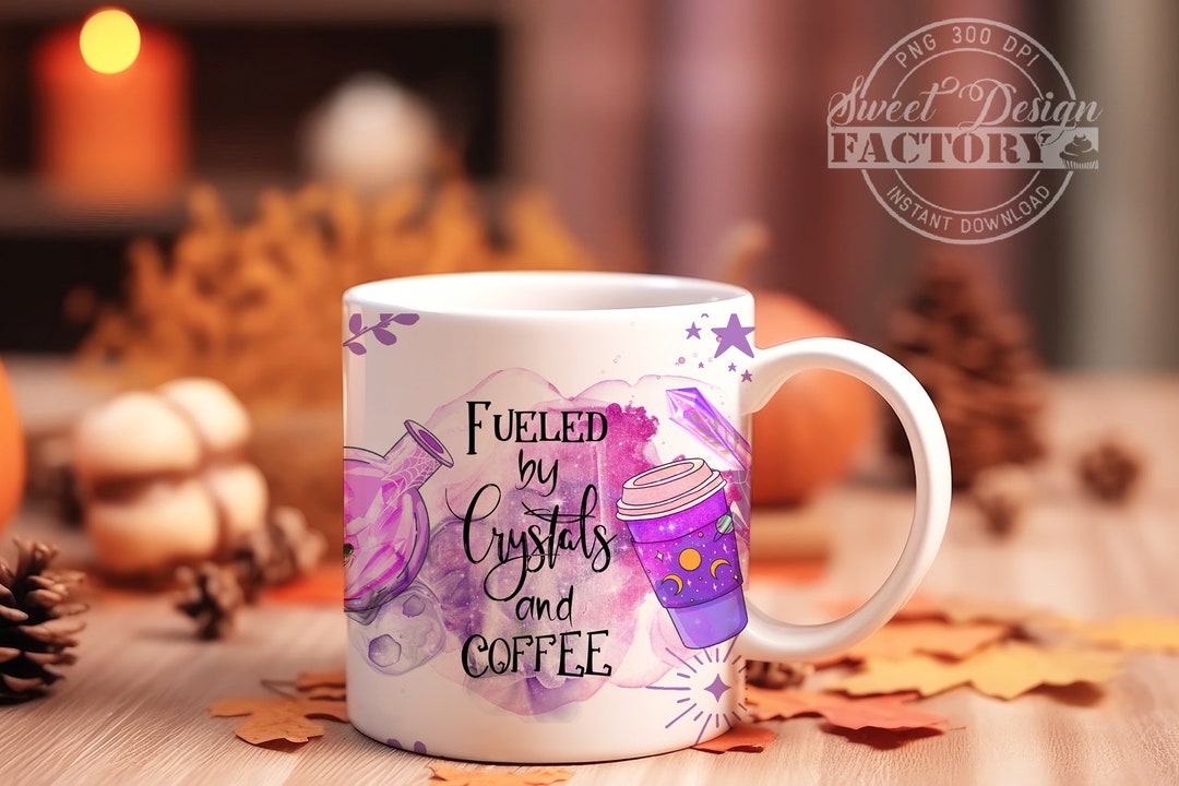 Witch Mug Png, 11 Oz and 15 Oz Boho Sublimation Mug Wrap, Witchy ...