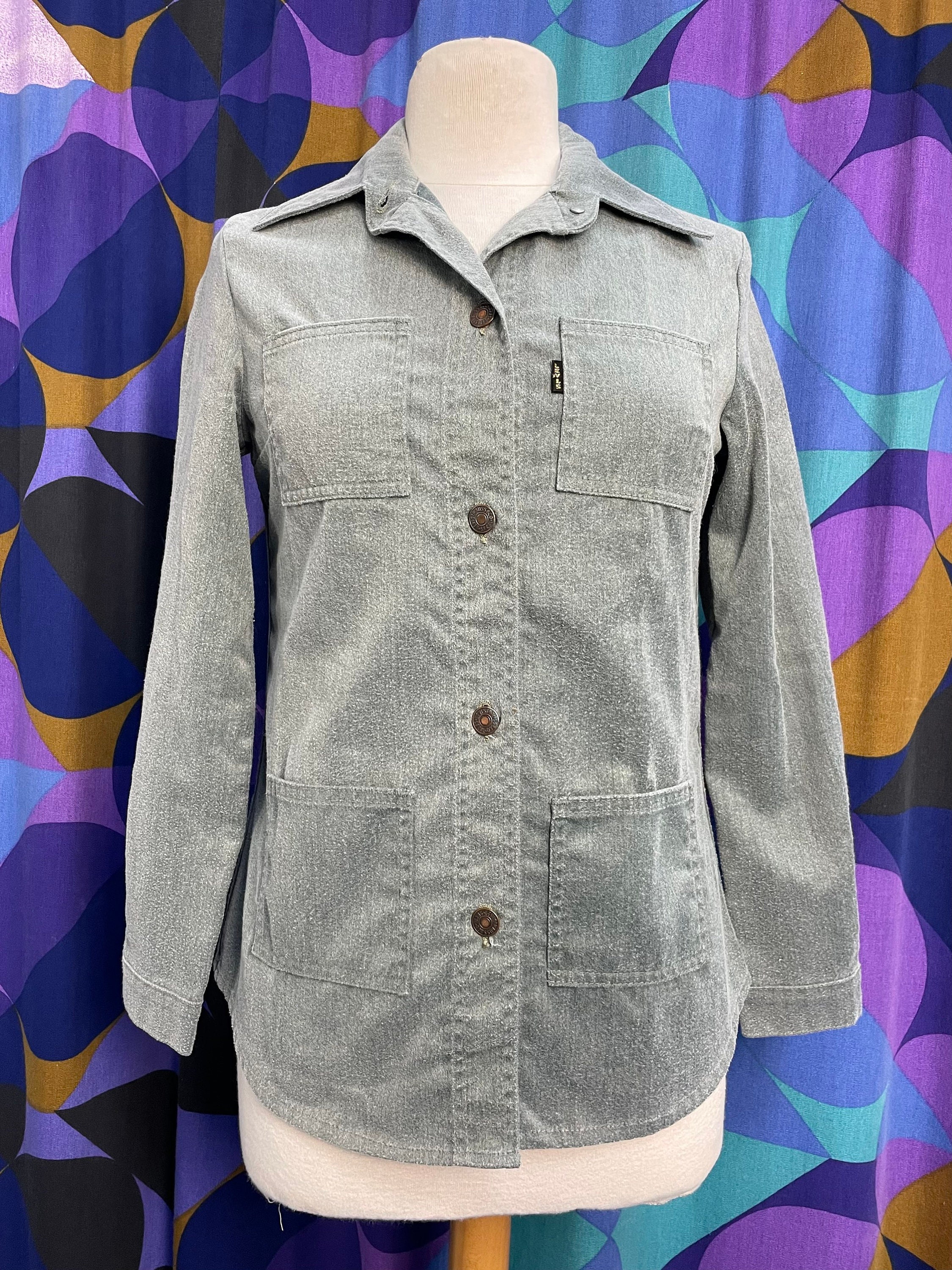 RARE Vintage 60s/70s Miss Levis Black Tab Big E Faded Grey - Etsy
