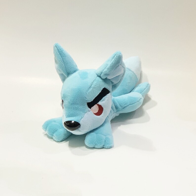 Neopets Ghost Lupe Laying Down Beanie Custom Plush Ready | Etsy