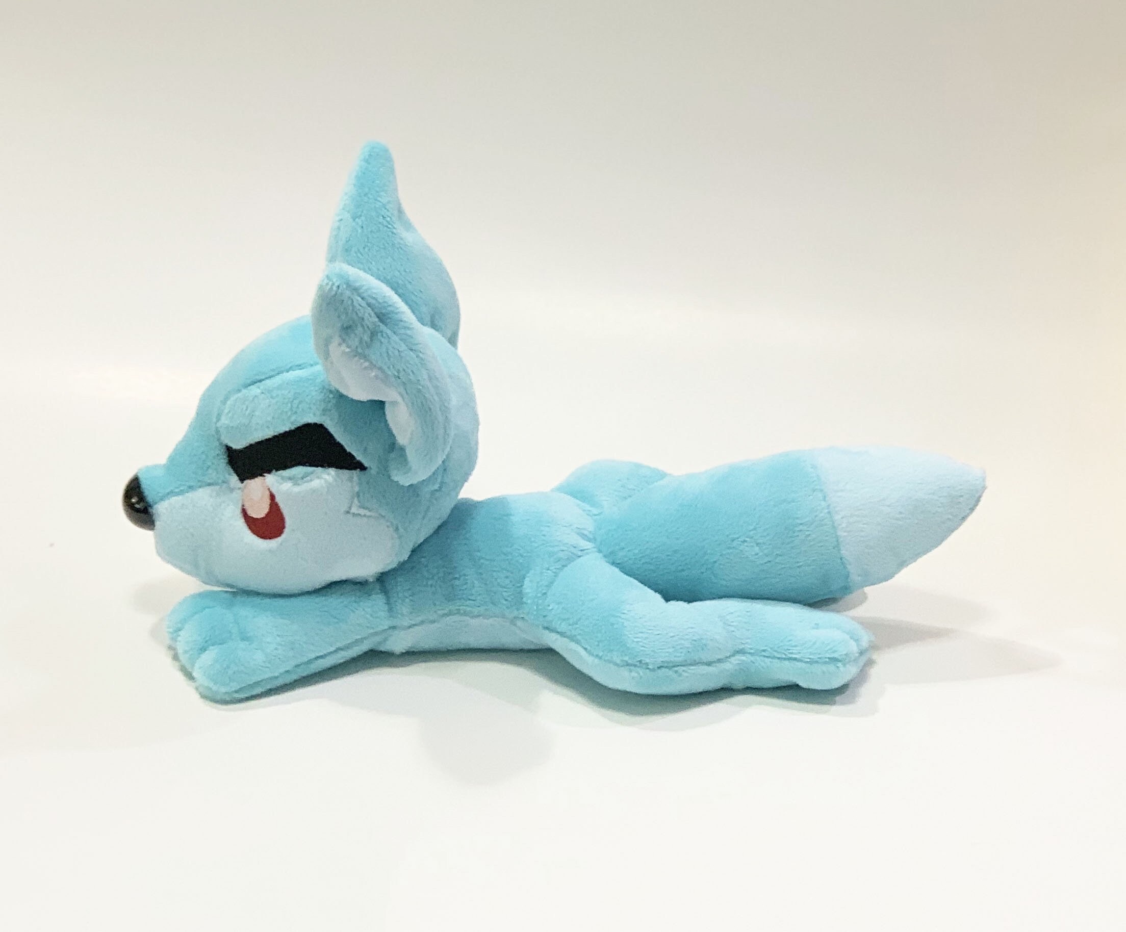 Neopets Ghost Lupe laying down beanie custom plush ready | Etsy