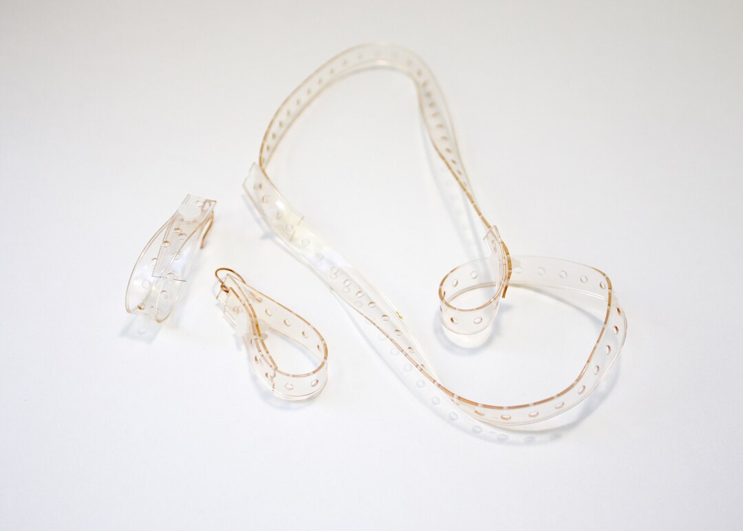 Upcycled Plastic Costume Strapping Earring and Necklace Set - Etsy
